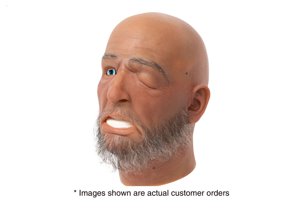 EchoMask® Male Stroke Patient Light/Tan Skin (40-55 Years Old) - Echo ...