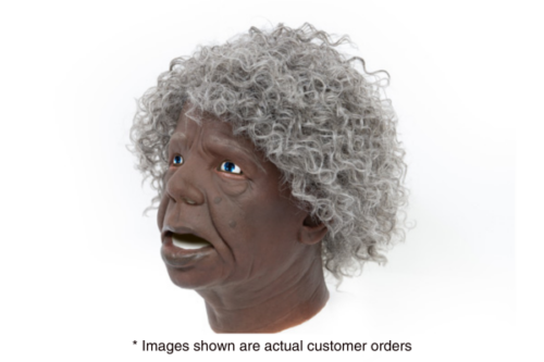 EchoMask® Senior Female Dark Skin (60-80 Years Old) - Echo Healthcare