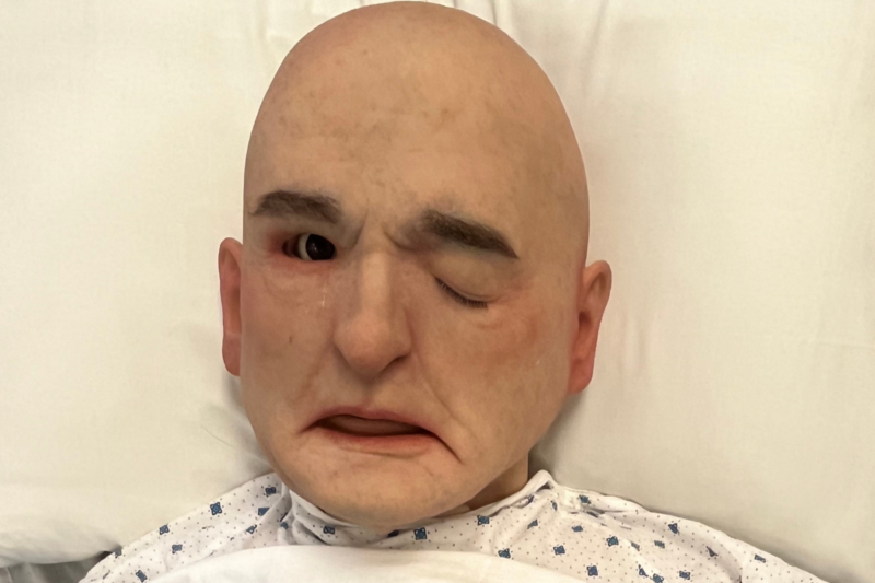 EchoMask® Male Stroke Patient Light/Tan Skin (40-55 Years Old) - Echo Healthcare